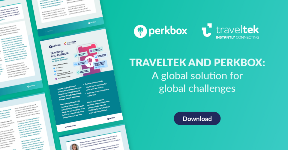Traveltek & Perkbox: a global solution for global challenges