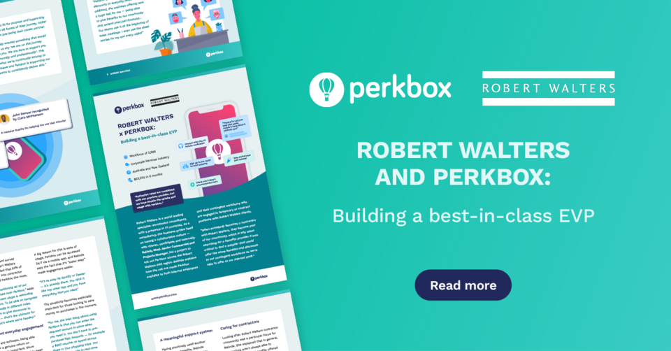How Robert Walters Built a Best-in-Class EVP with Perkbox | Perkbox