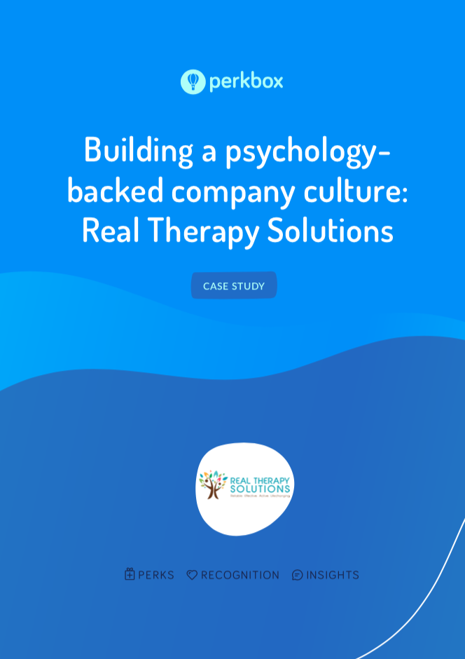 How Real Therapy Solutions use Perkbox to boost culture
